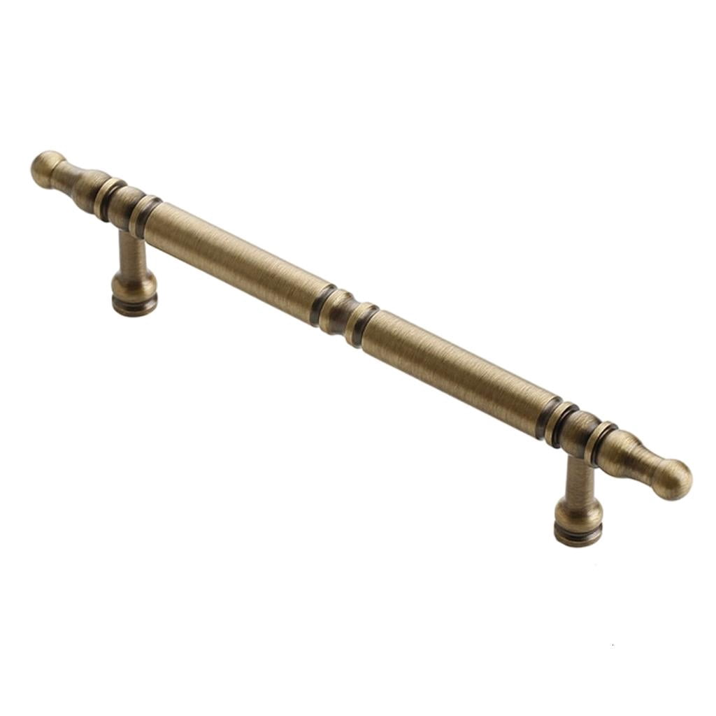 YIGSECU Brass French Door Handles Antique Finish Strong Grip for ...