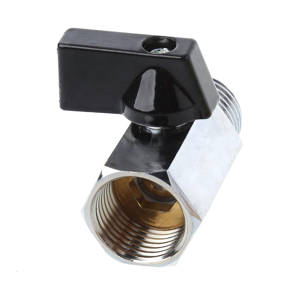 YIGSECU Brass Mini Ball for Valve 1/2" BSP Male to Female Thread Air ...