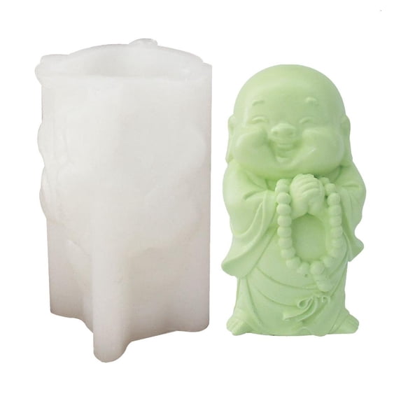 YIGSECU Buddhist Shape Silicone Molds for Candle Soap Candy Making ...