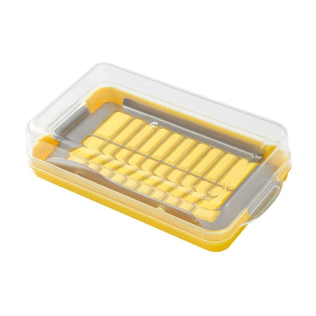 YIGSECU Butter Cutting and Storage Box Butter Cutter Container Butter ...