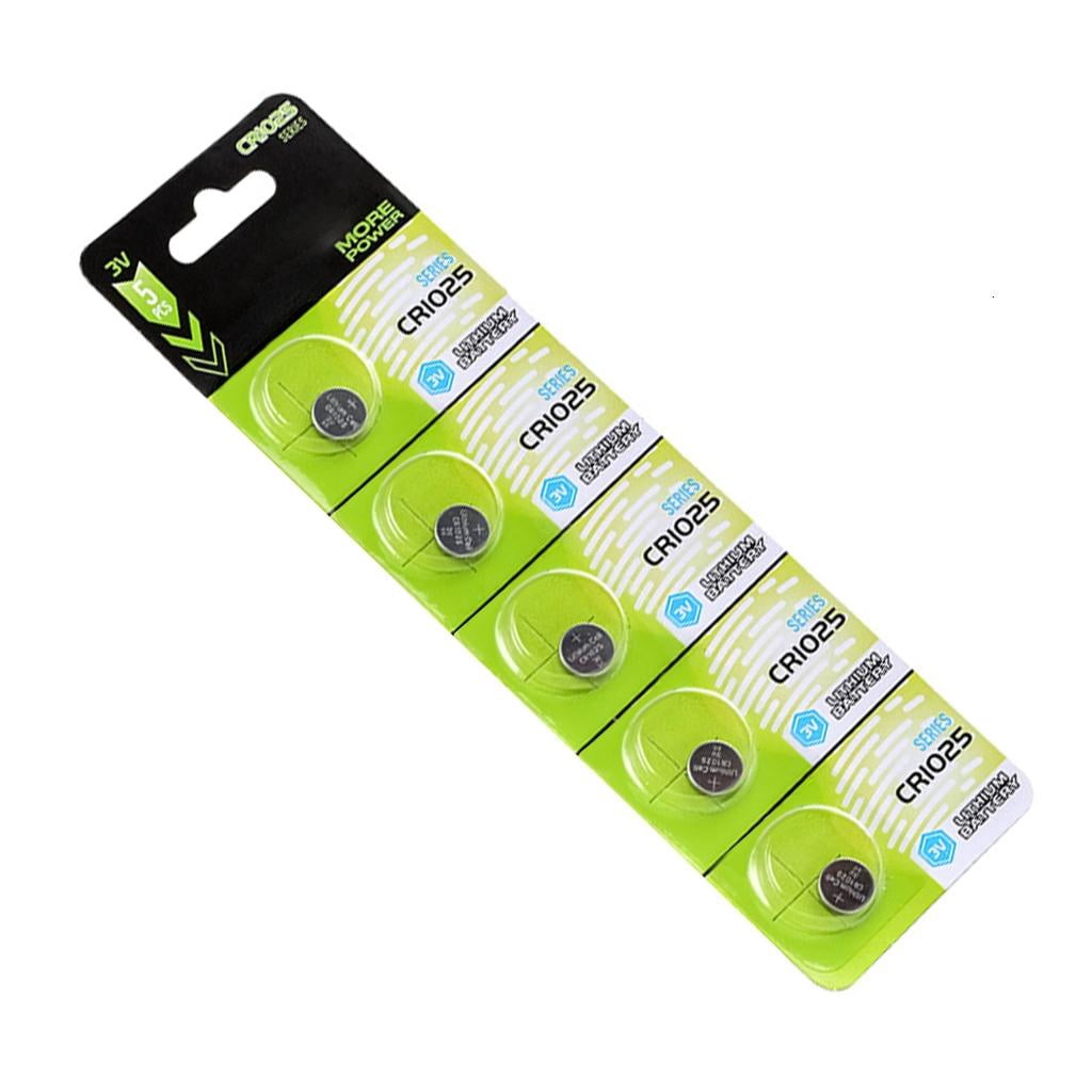 YIGSECU CR1025 Metal Button Cell Stable Voltages Compactly CR1025 ...