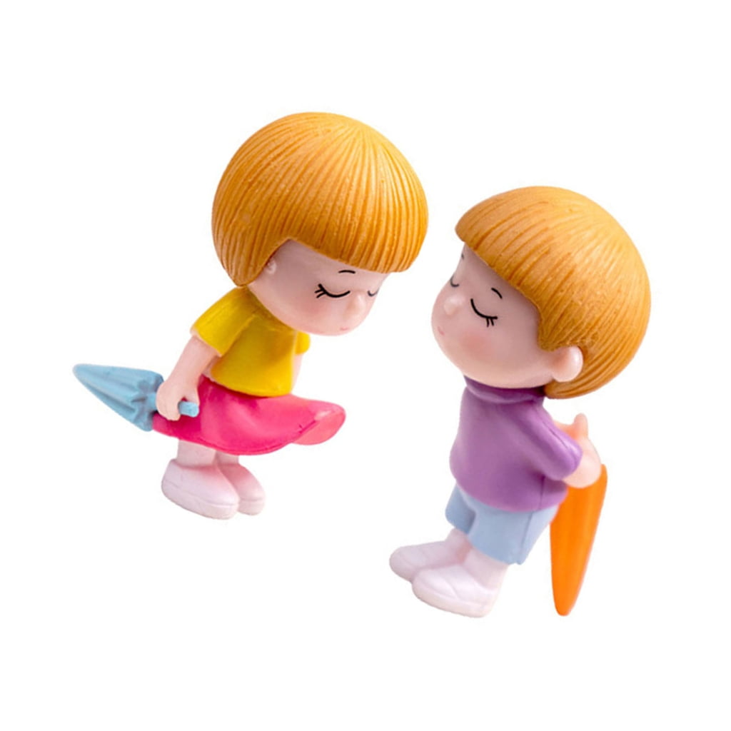 YIGSECU Car Decoration Couple Car Interior Decoration Figures Small ...