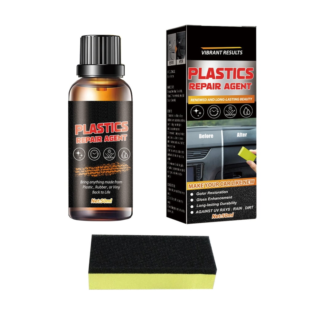 YIGSECU Car Plastic Restorer Kit for Enhanced Shine and Color Refurbish ...