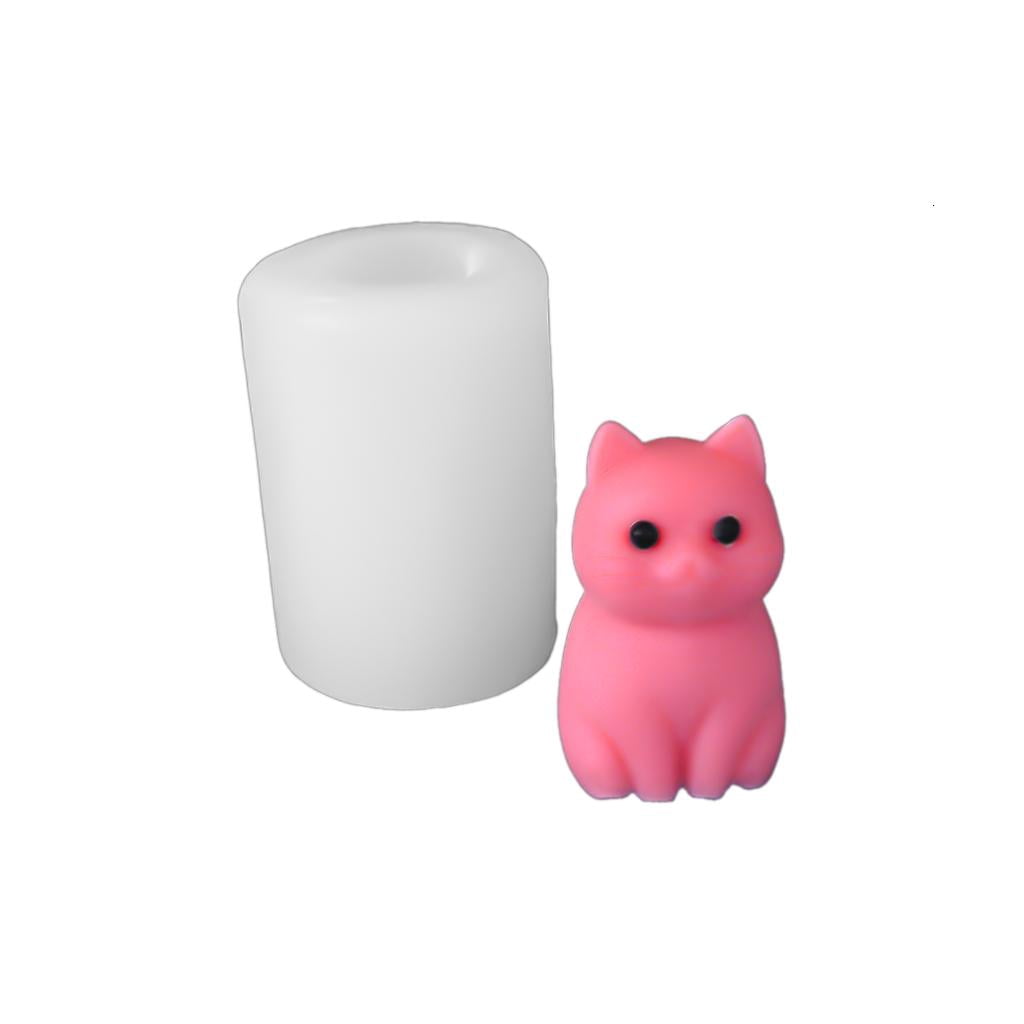 YIGSECU Cats Shaped Candle Molds Cats Silicones Molds for Candle Gypsum ...