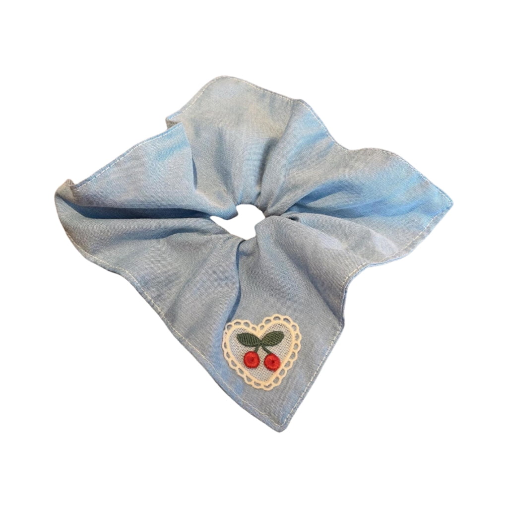 YIGSECU Chic Blue Cherry Hair Band Ideal For Creating Low Ponytail ...