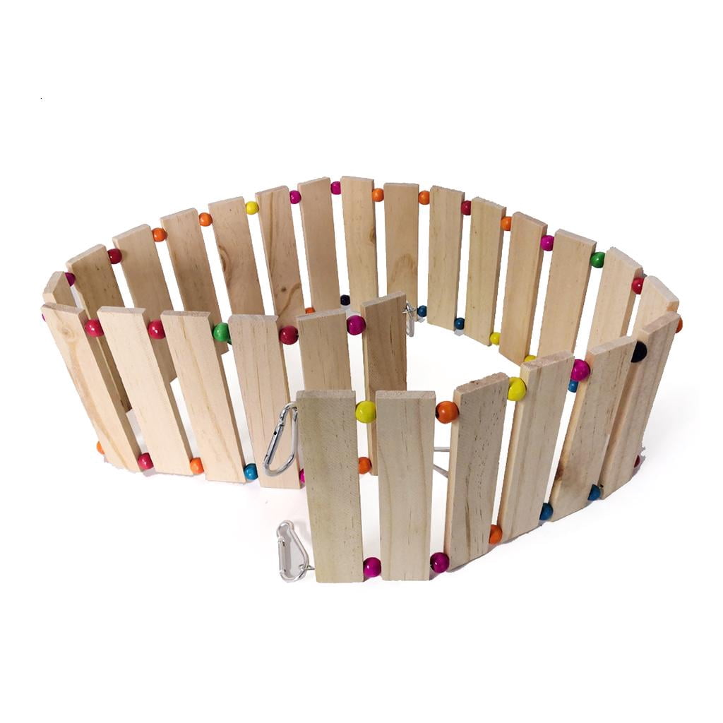 YIGSECU Chicken Hens Coop Swing Toy Natural Wood Ladder Perch for Birds ...