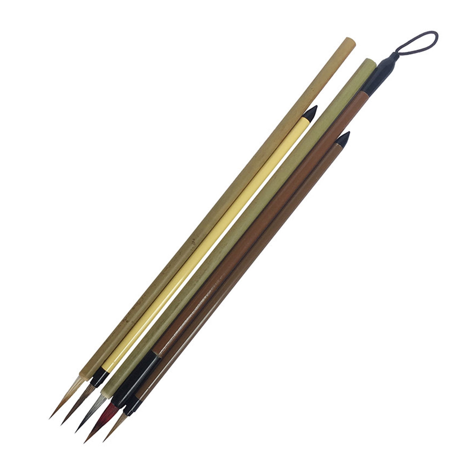 YIGSECU Chinese Calligraphy Brush 5 Fine Nib Lining Brushes for ...