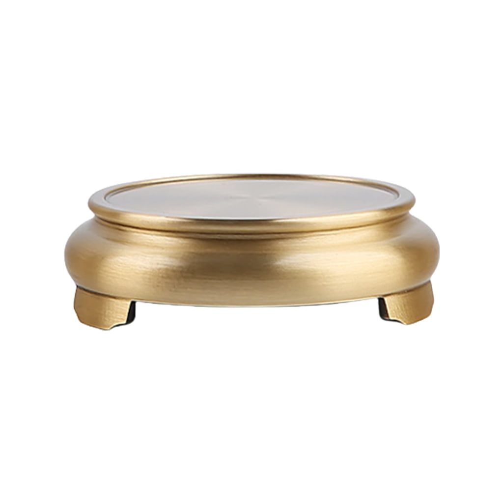 YIGSECU Classical Round Brass Incence Base Stand Three Leg Holder ...