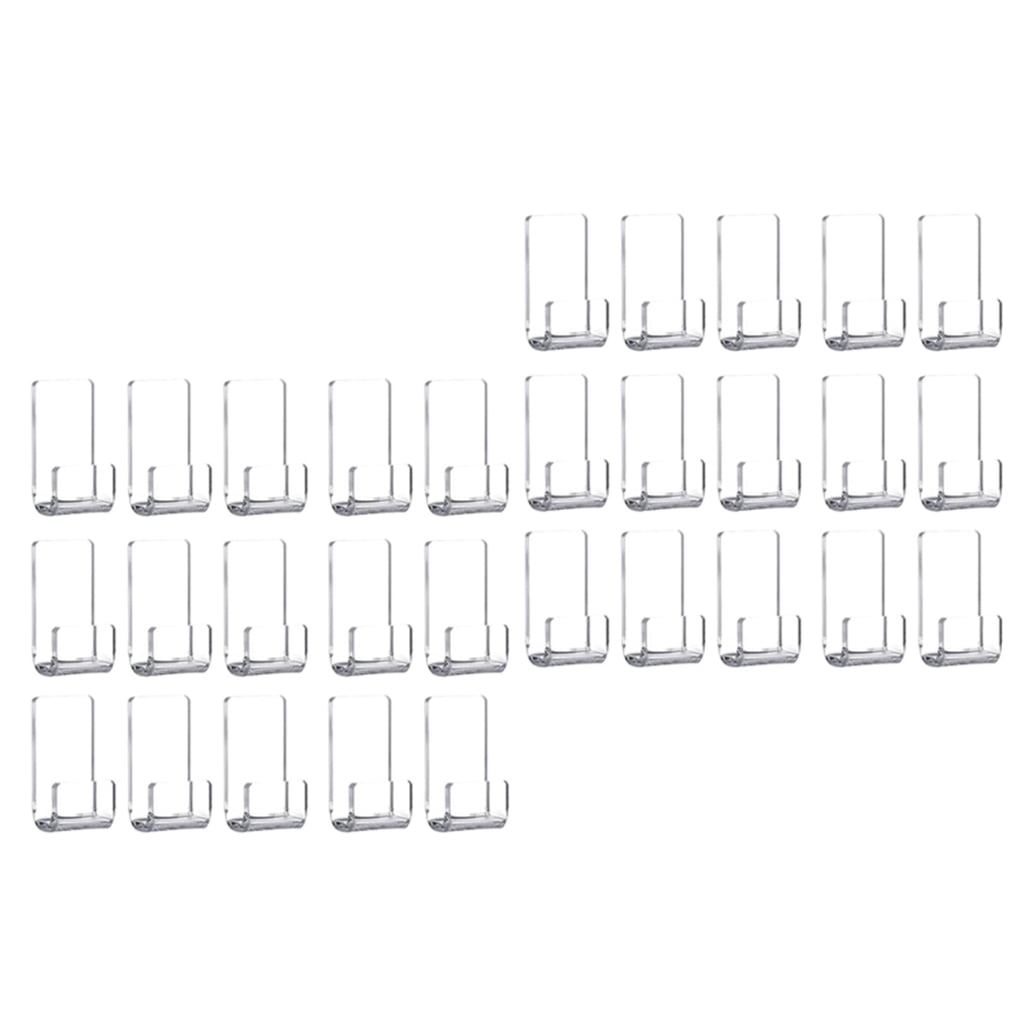 YIGSECU Clear Acrylic Record Wall Display Hangers 30Pcs Easy ...