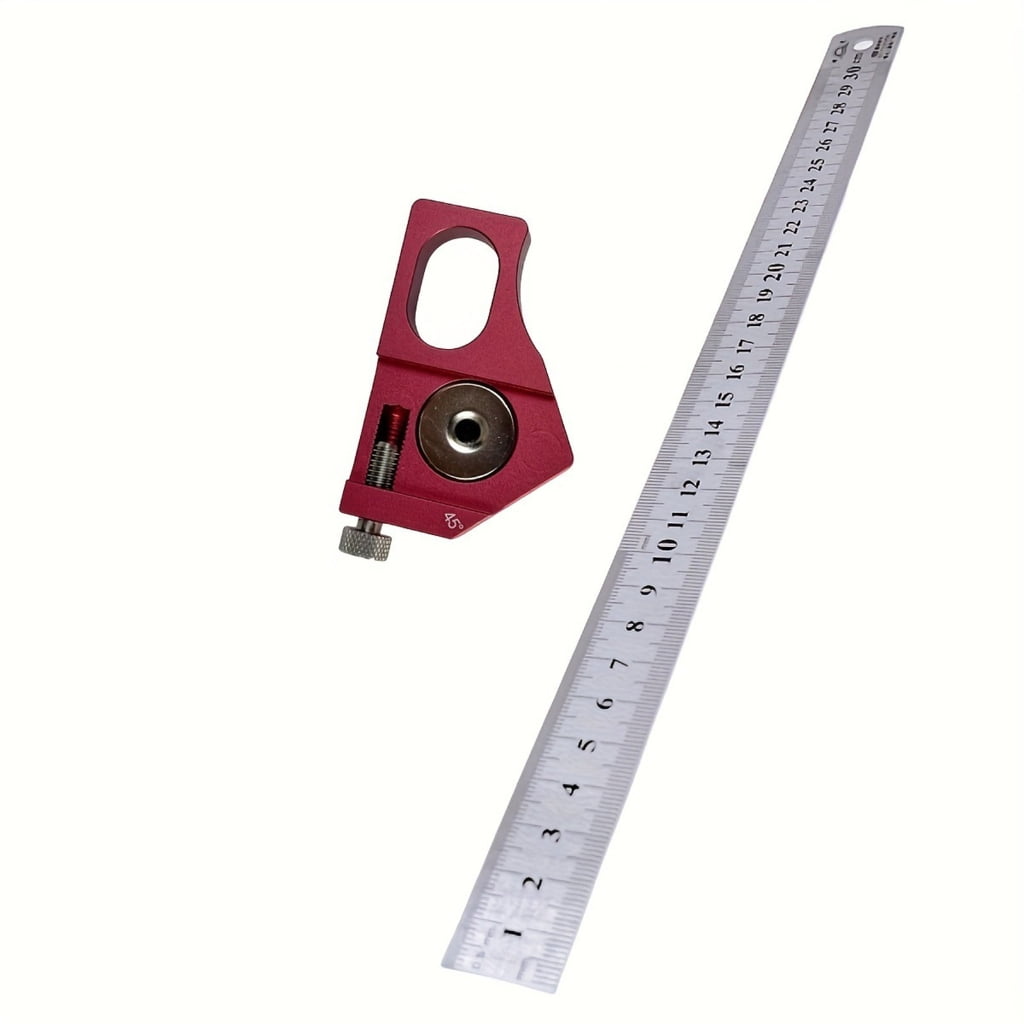 YIGSECU Clear Scale Aluminium Angles Ruler Tool for Accurate ...