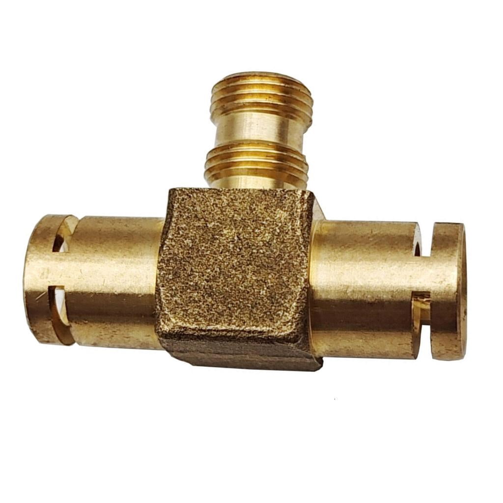 YIGSECU Coffee Machine Copper T Shaped 2 Way Solenoid Adapter Connector ...