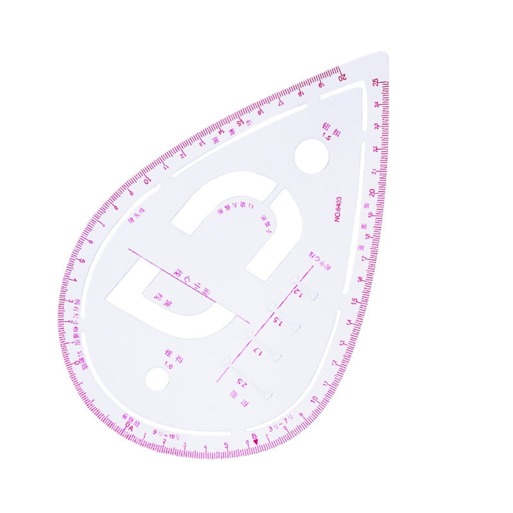YIGSECU Craft Sewing Tool French Curved Ruler Measure Ruler Dressmaking ...