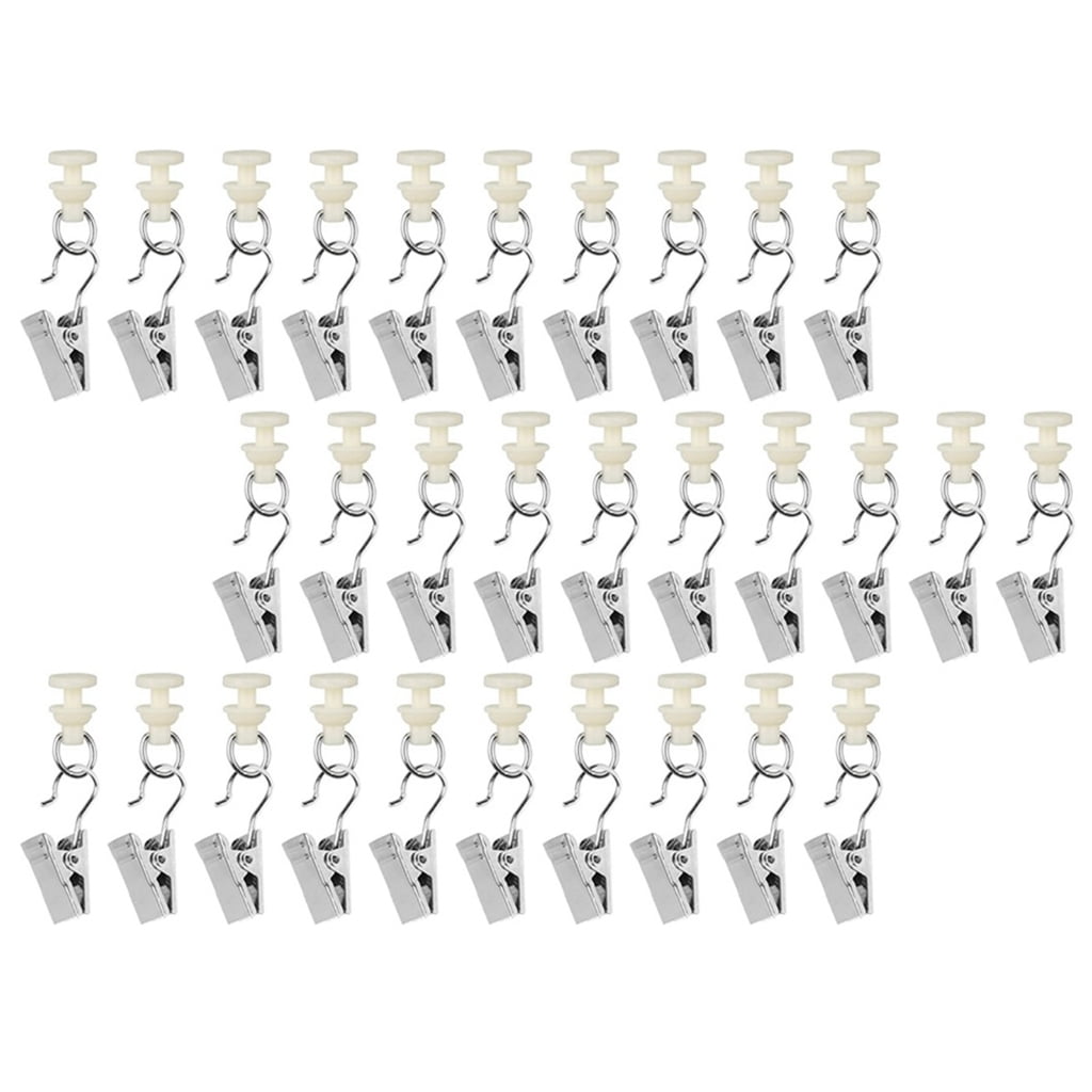 YIGSECU Curtain Hanging Essential Curtain Clamps Gliders Easy to Use ...