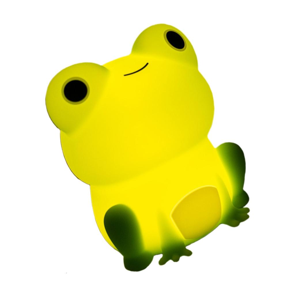 YIGSECU Cute Frogs Design Bedside Lamp with Rechargeable USB Dimmable ...