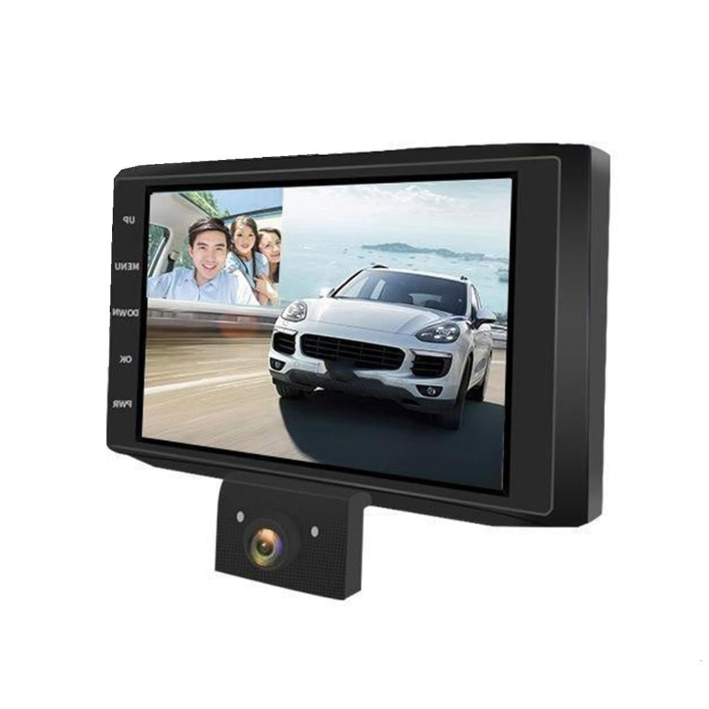 YIGSECU Dashboard Camera 2/3 Lens Video Recorder with Night Video 4Inch ...
