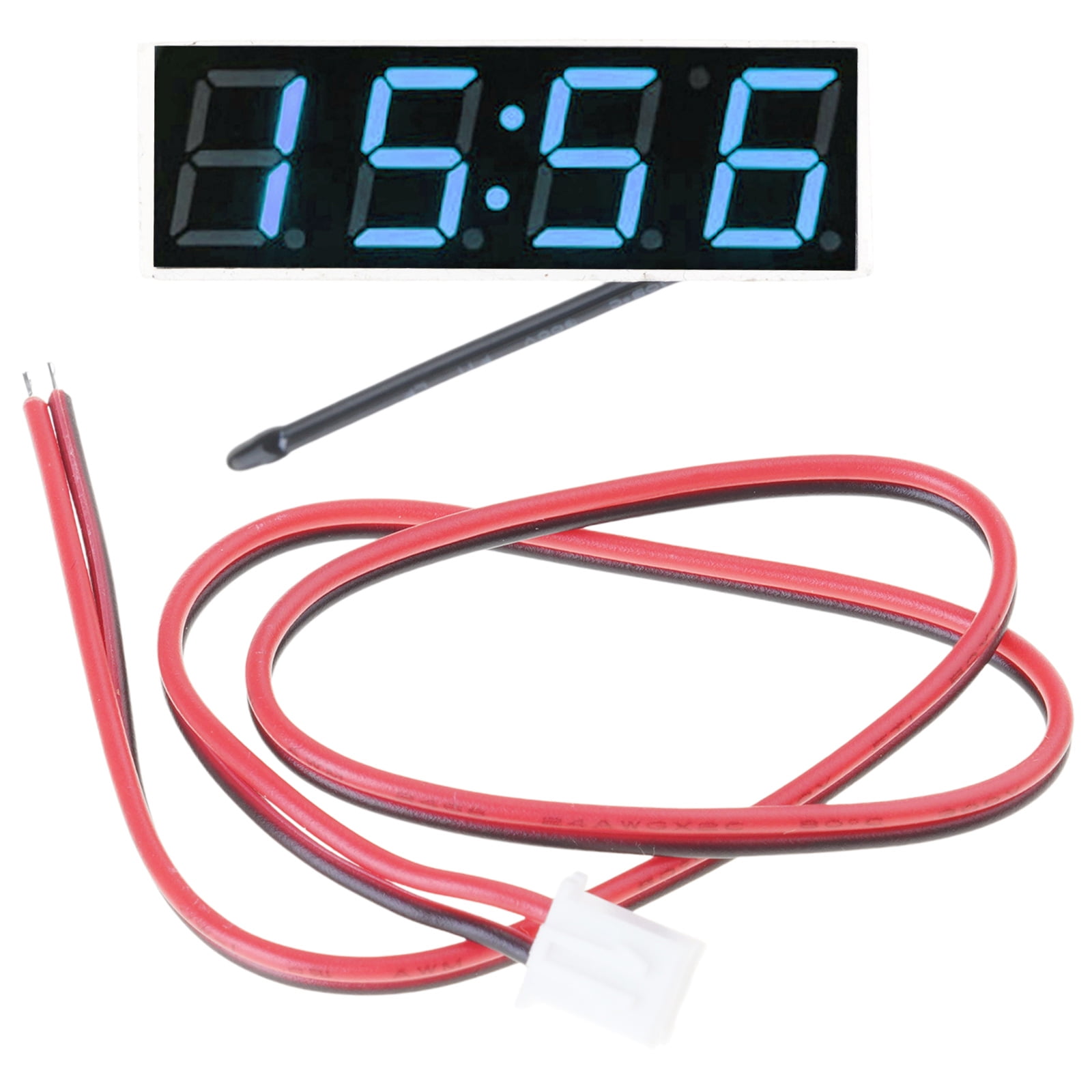 YIGSECU Digital Car LED Electronic Clock Time Temperature Voltage 3 in ...