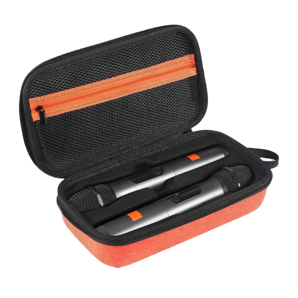 YIGSECU Double Mic Travel Carrying Case Storage Case for Microphone ...