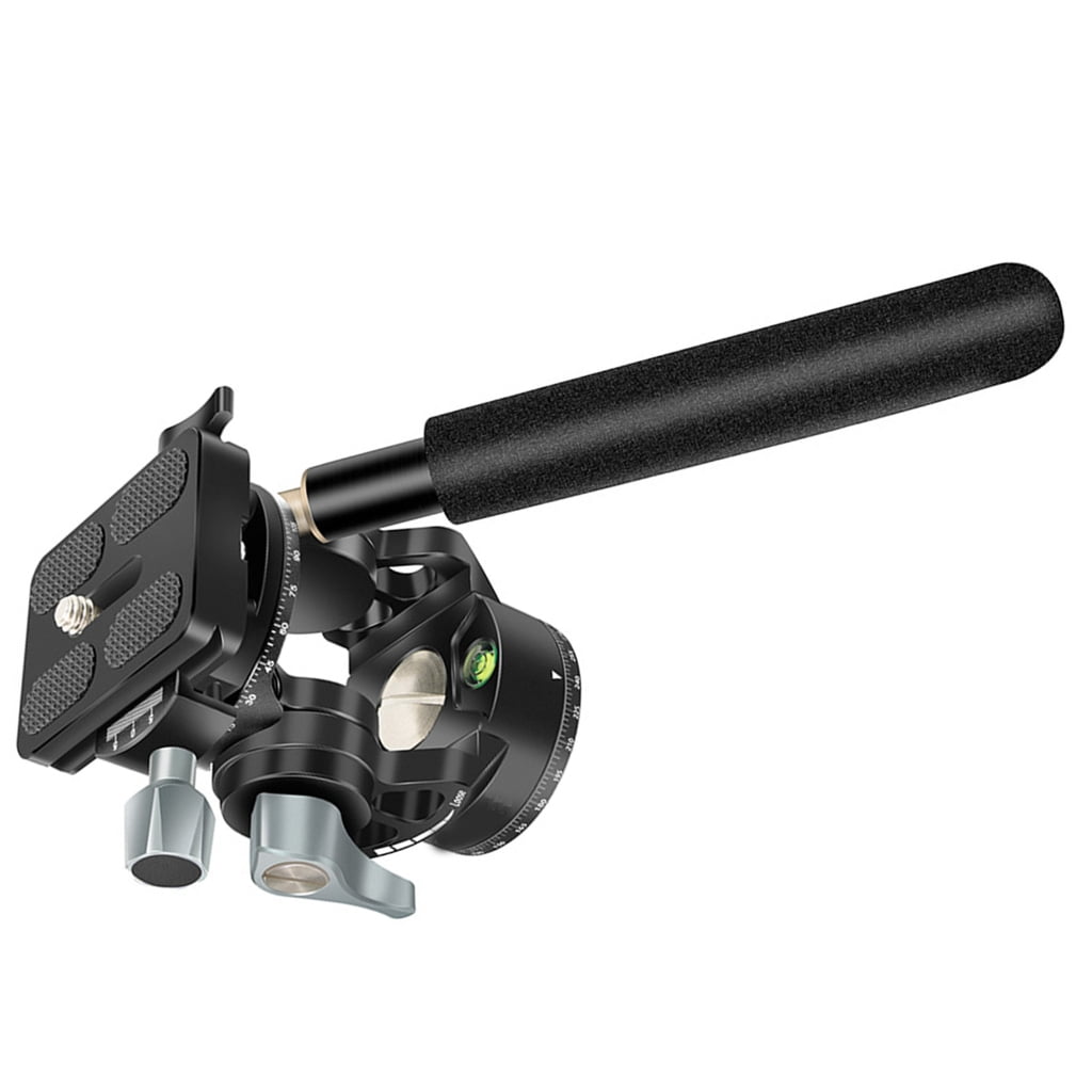 YIGSECU Double Panoramic Tripod Fluid Head Mini Pan Tilt Head Quick ...