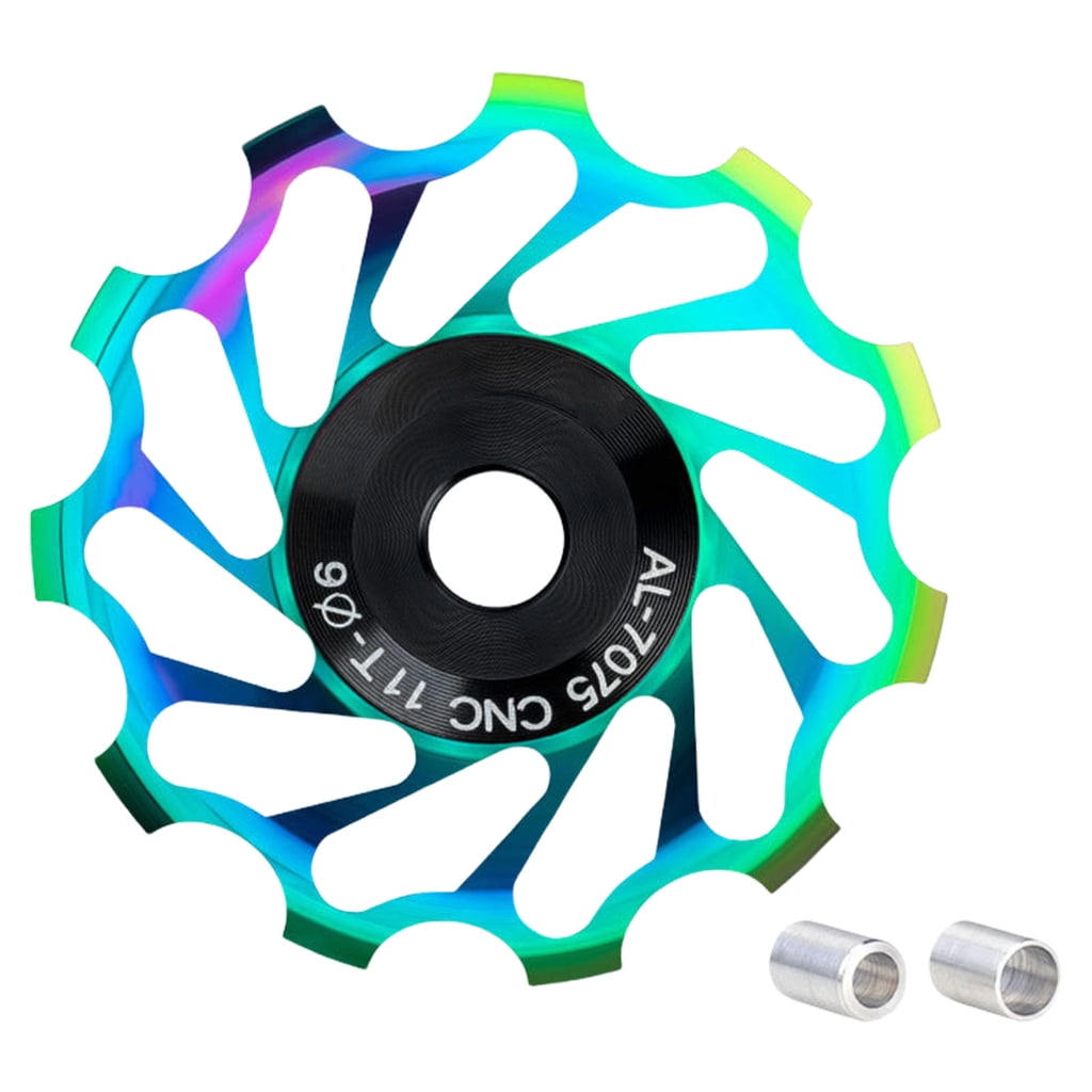 YIGSECU Durability Aluminum Alloys Teeth Bike Jockeys Wheel Pulley Road ...