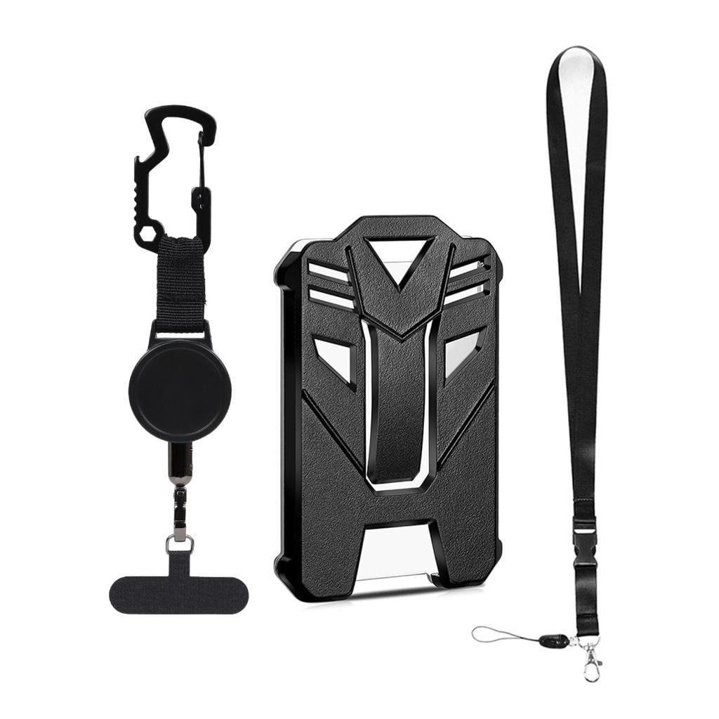 YIGSECU Easy Setups Detachable Webbing Lanyard Badges Holder for ...