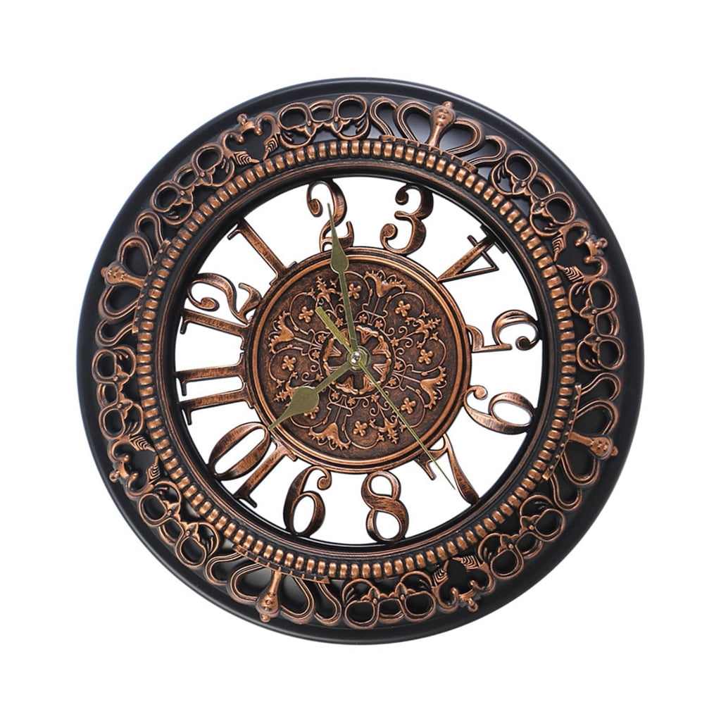 YIGSECU Elegant 12inch Round Wall Clock with Mechanism Art Clocks for ...