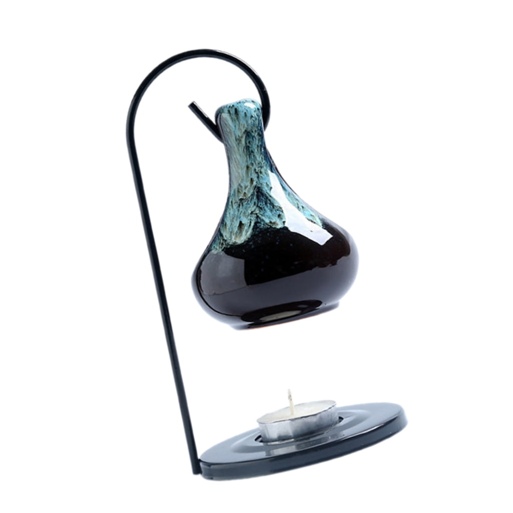 YIGSECU Elegant Essential Oil Warmer Tealight Holder Hanging Ceramics ...