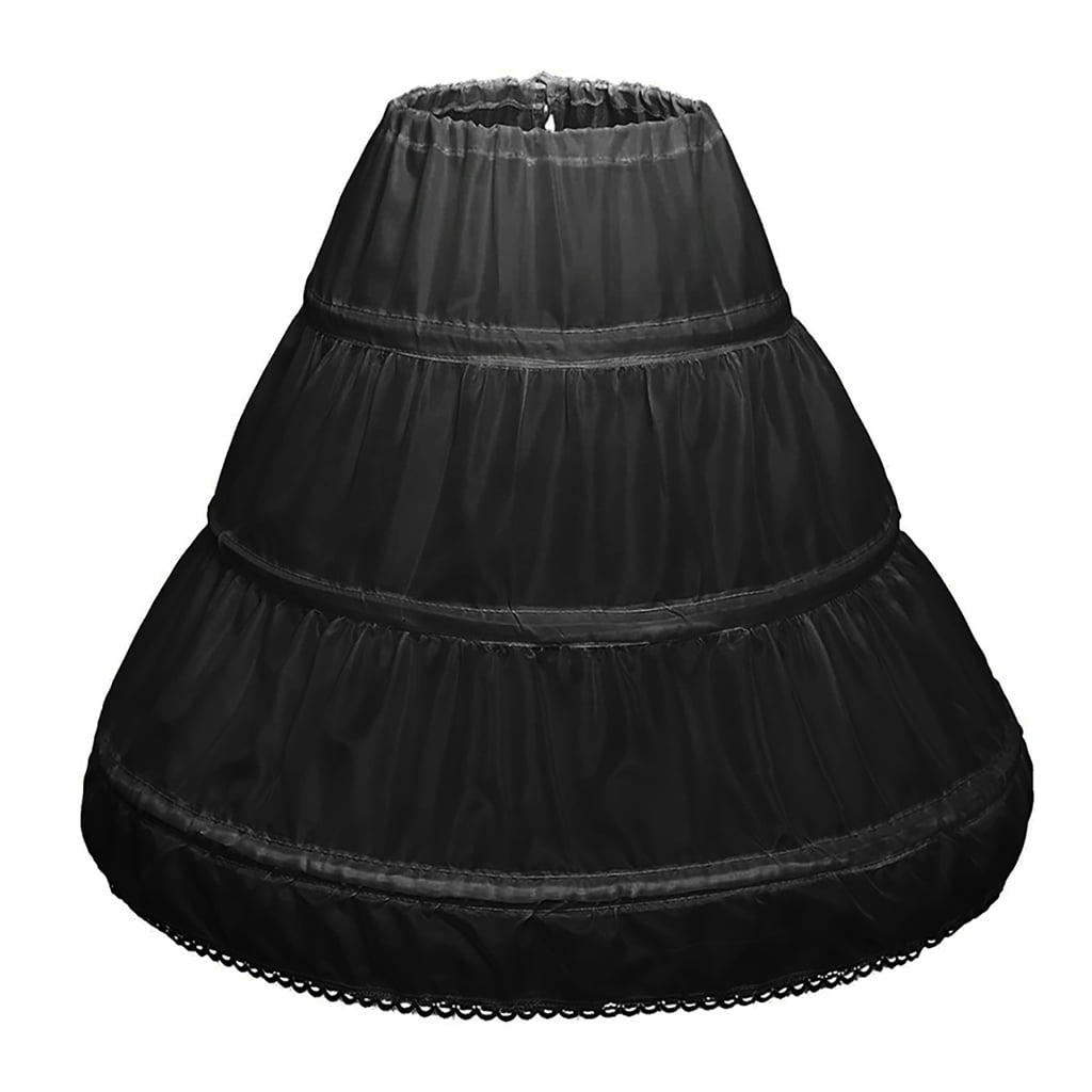 YIGSECU Elegant Princess Petticoat Skirt for Kids Girl Adjustable ...