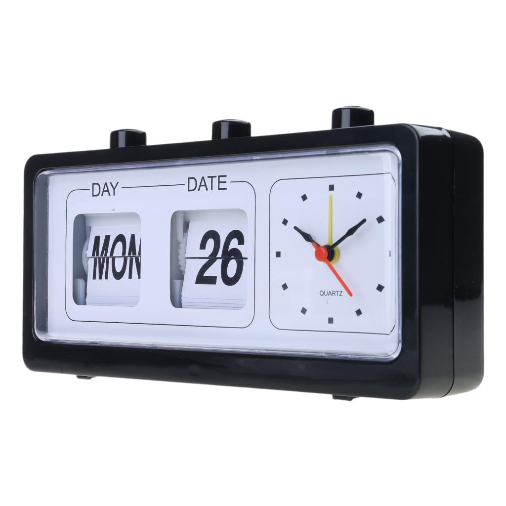 YIGSECU Elegant Retro Mechanical Alarm Clock with Manual Calendar ...