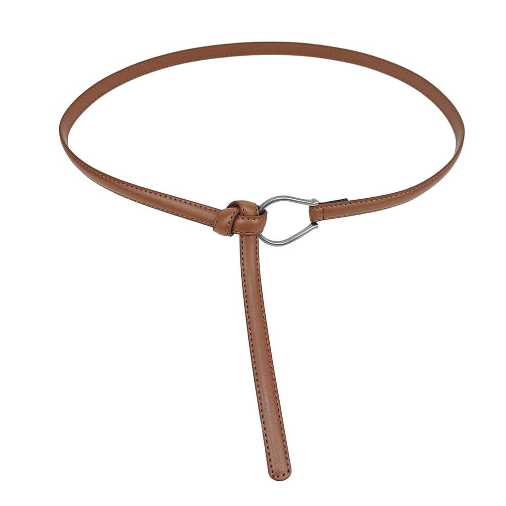 YIGSECU Eye Catching Skinny Belt Fashion Dress Belt Simple Metal Hook ...