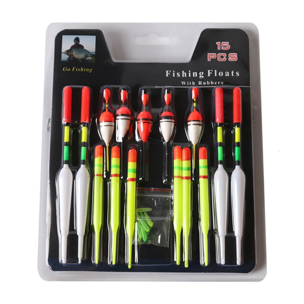 YIGSECU Fishing Bobbers Set Waggler Fishing Floaters Vertical Buoy ...
