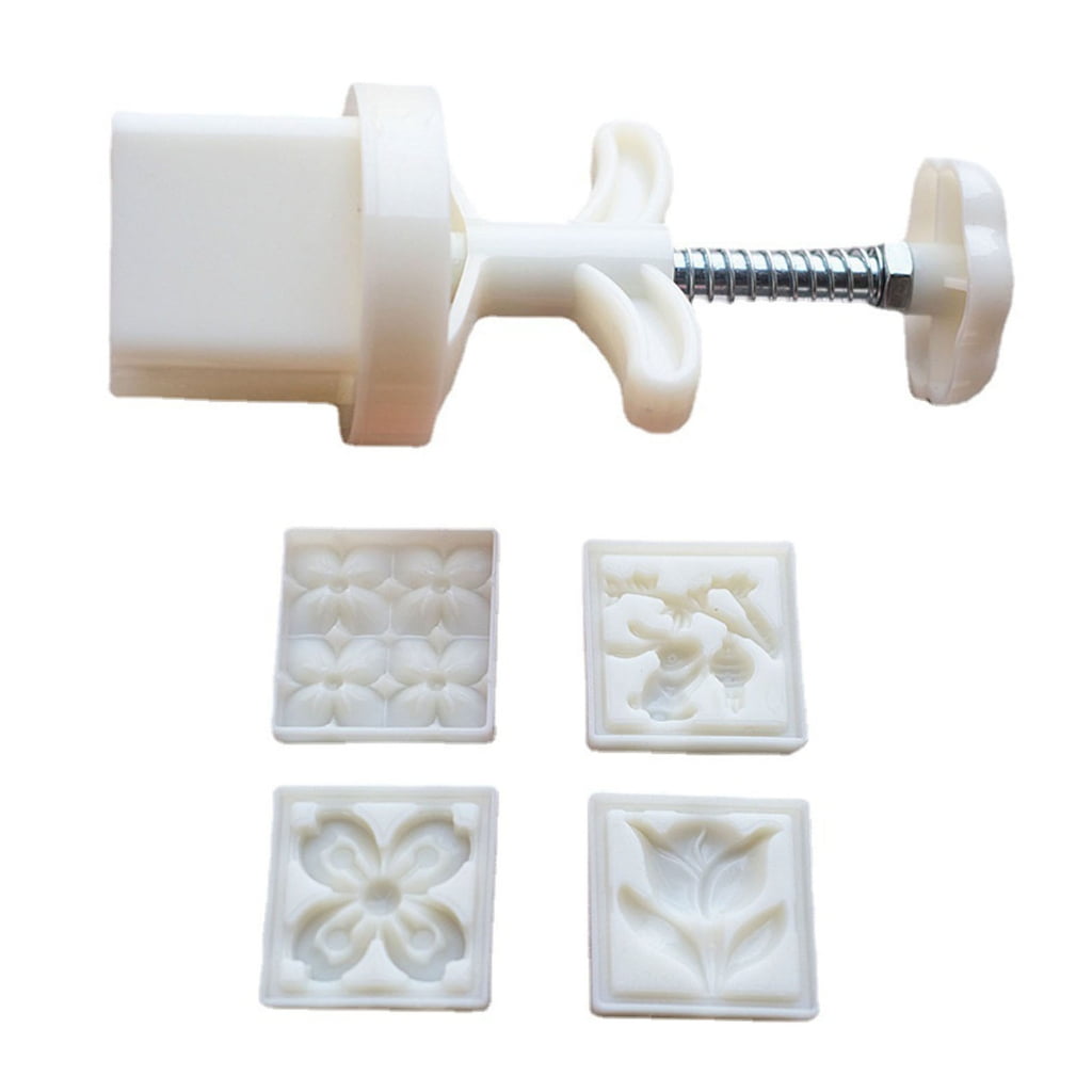 YIGSECU Flower Mold Mid-autumn Molds Hand-pressed Dessert Mold Puff ...