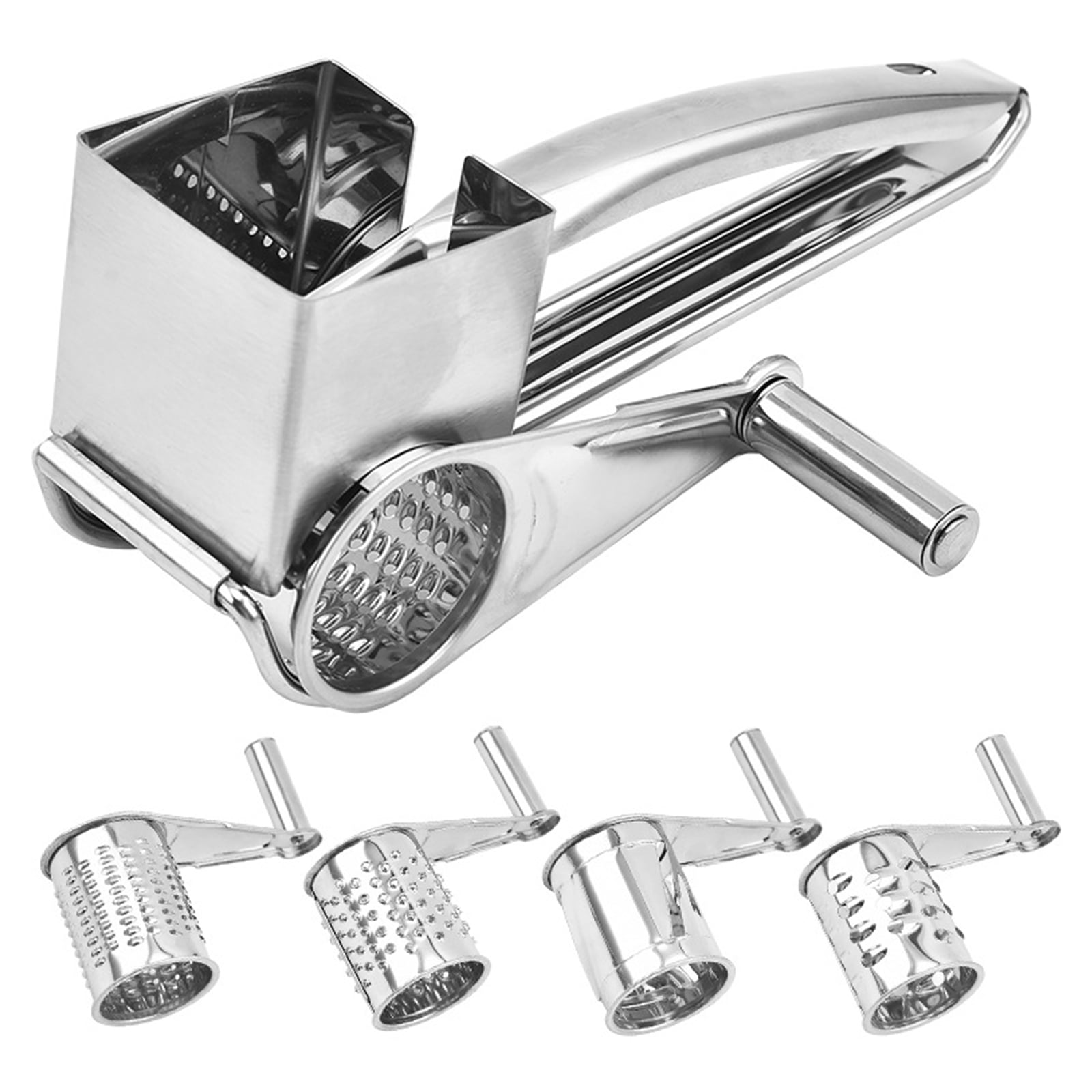 YIGSECU Hand Cranked Cheese Grater Stainless Steel Rotary Vegetable ...