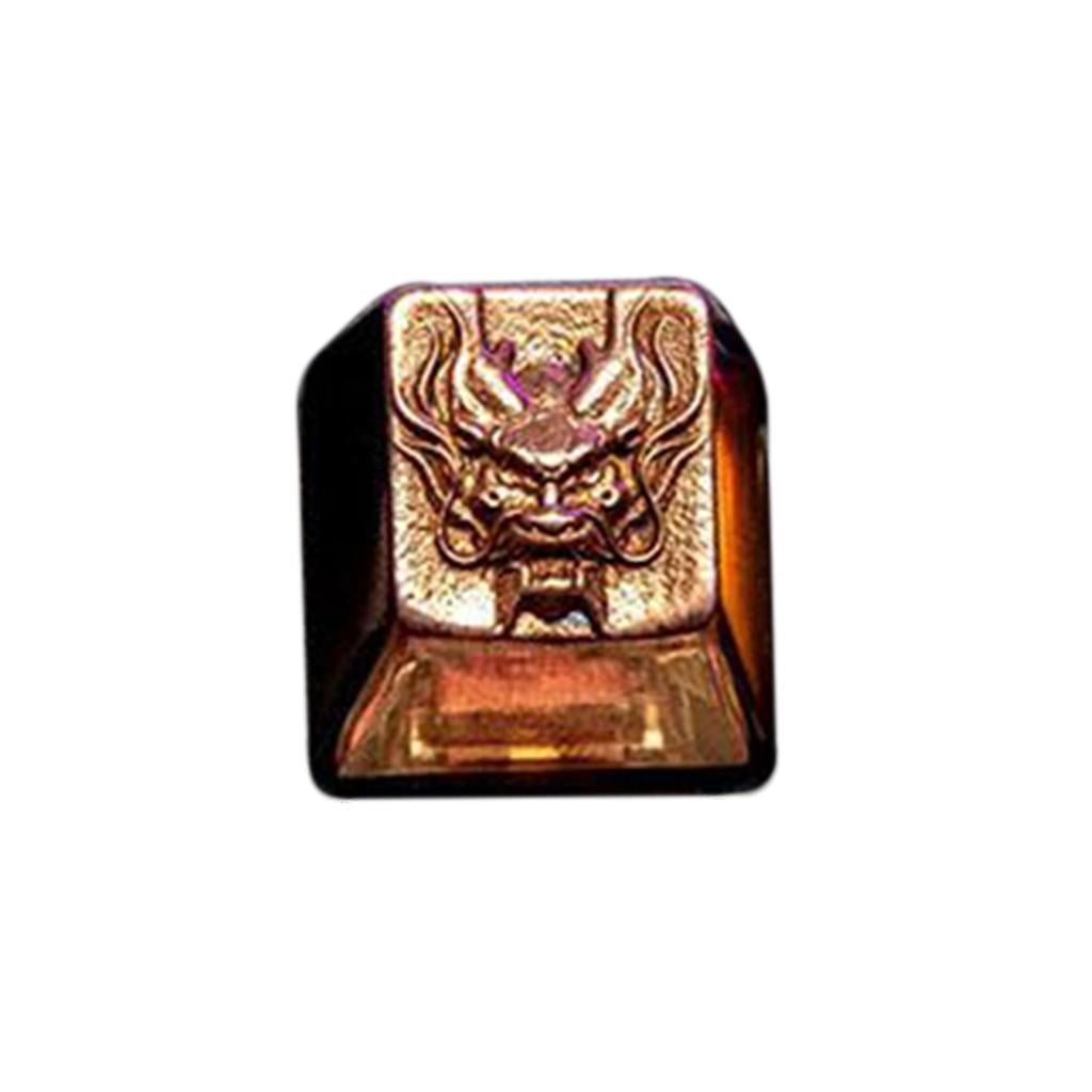 YIGSECU Hand Engraving Brass Dragon Keycap Offering Long Time Elegant ...