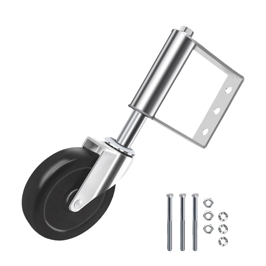 YIGSECU Heavy Duty Rubber Spring Loaded Gate Door Wheel Caster Garden ...