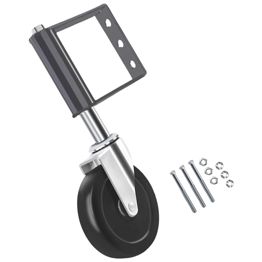 YIGSECU Heavy Duty Rubber Spring Loaded Gate Door Wheel Caster Garden ...