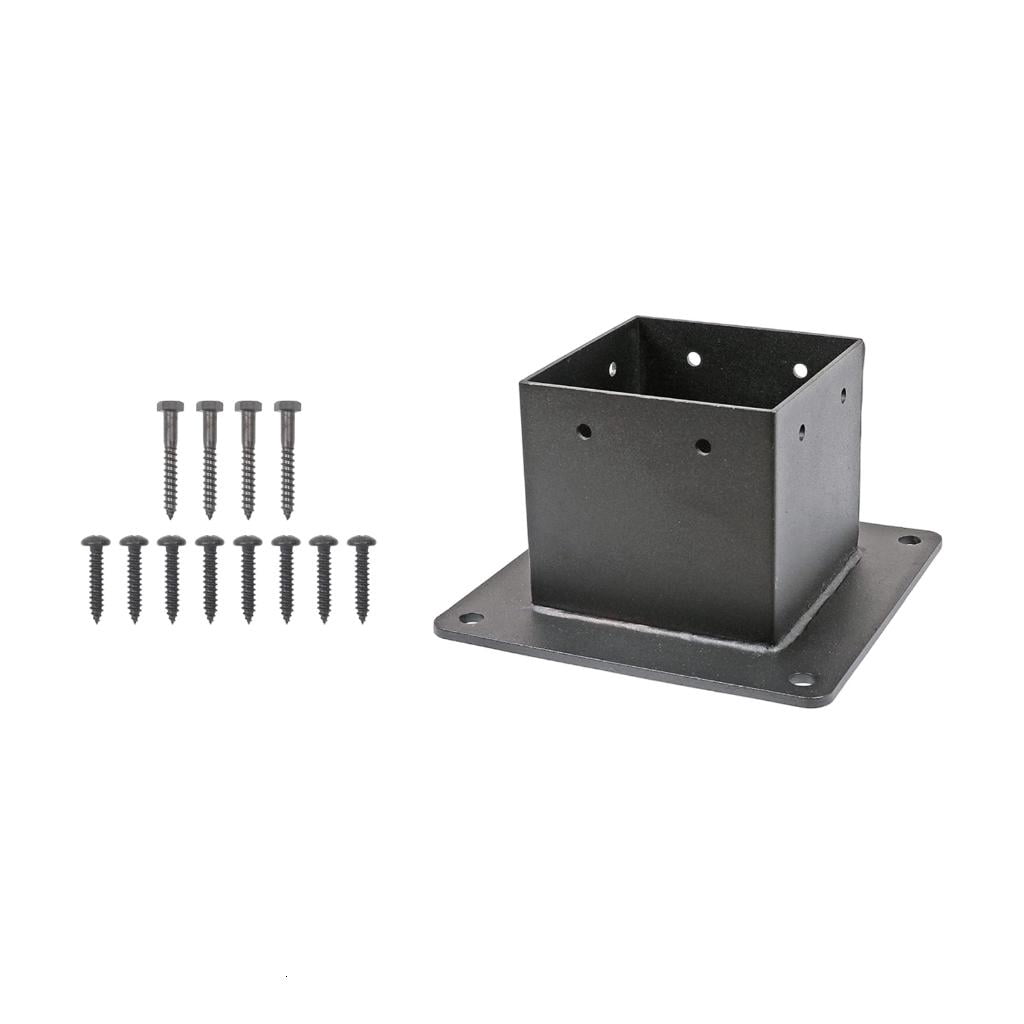 YIGSECU Heavy Type Black Metal Brackets Multipurpose Outdoor Pergolas ...