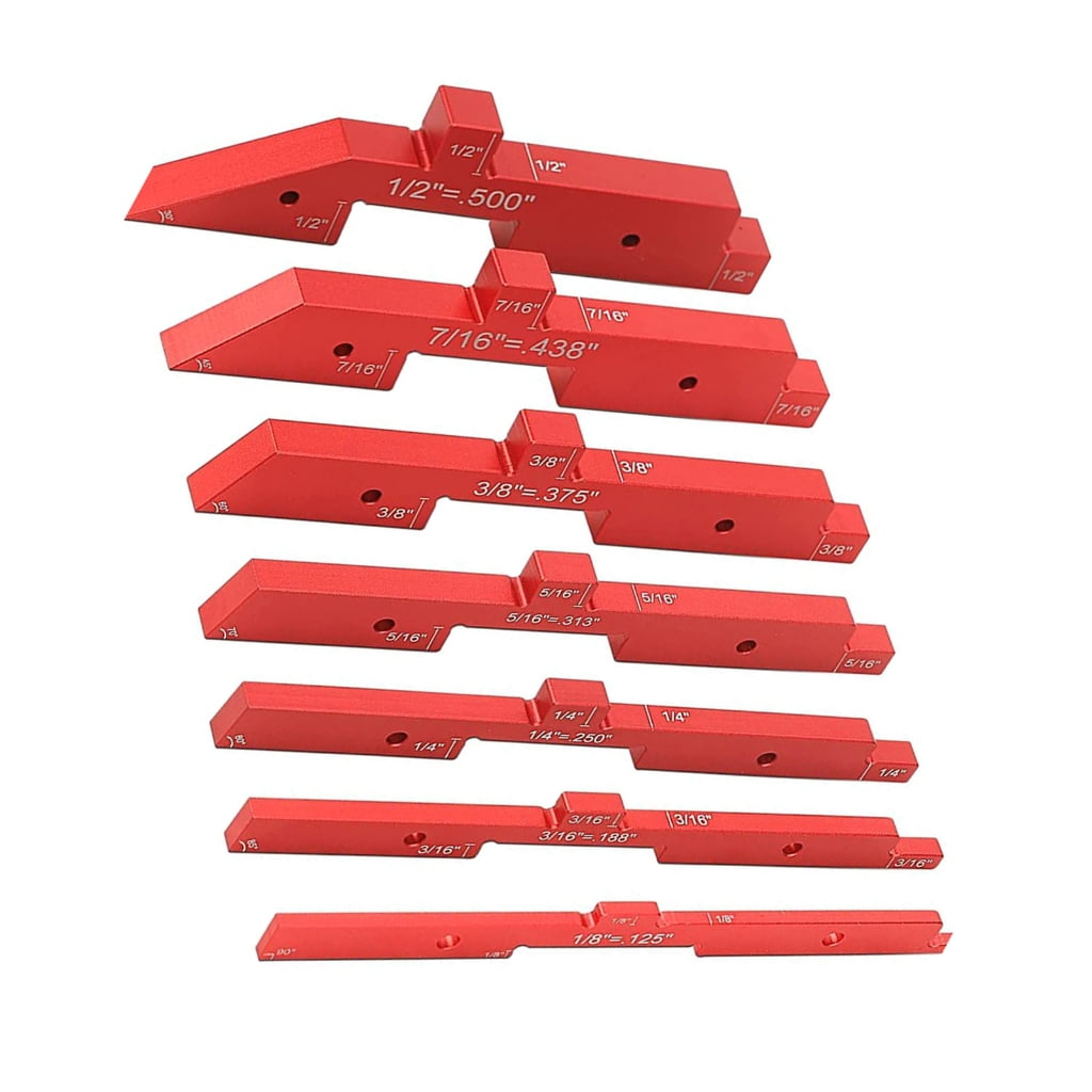 YIGSECU Height Gauge Block Set with Clearly Engraved Size Marking and ...