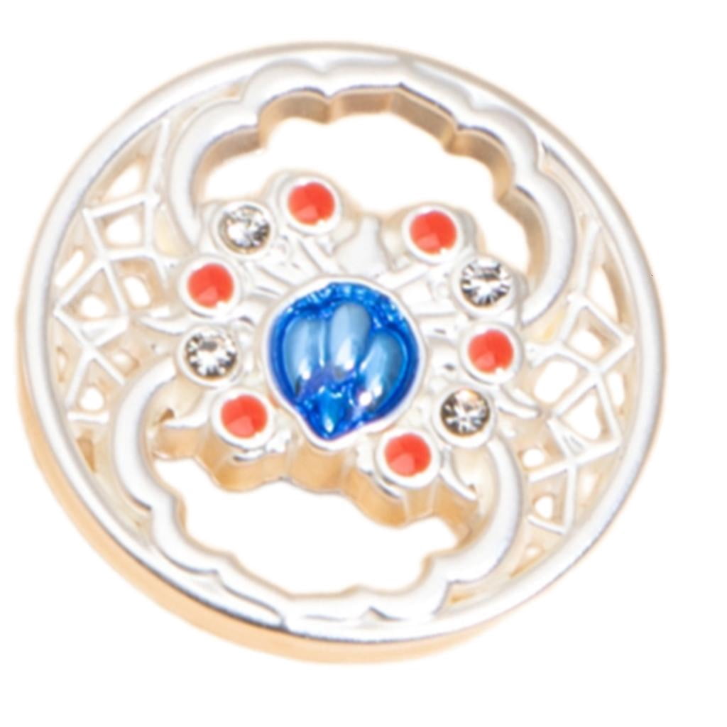 YIGSECU Hollow Flower Metal Button Sewing Button Round Button for ...