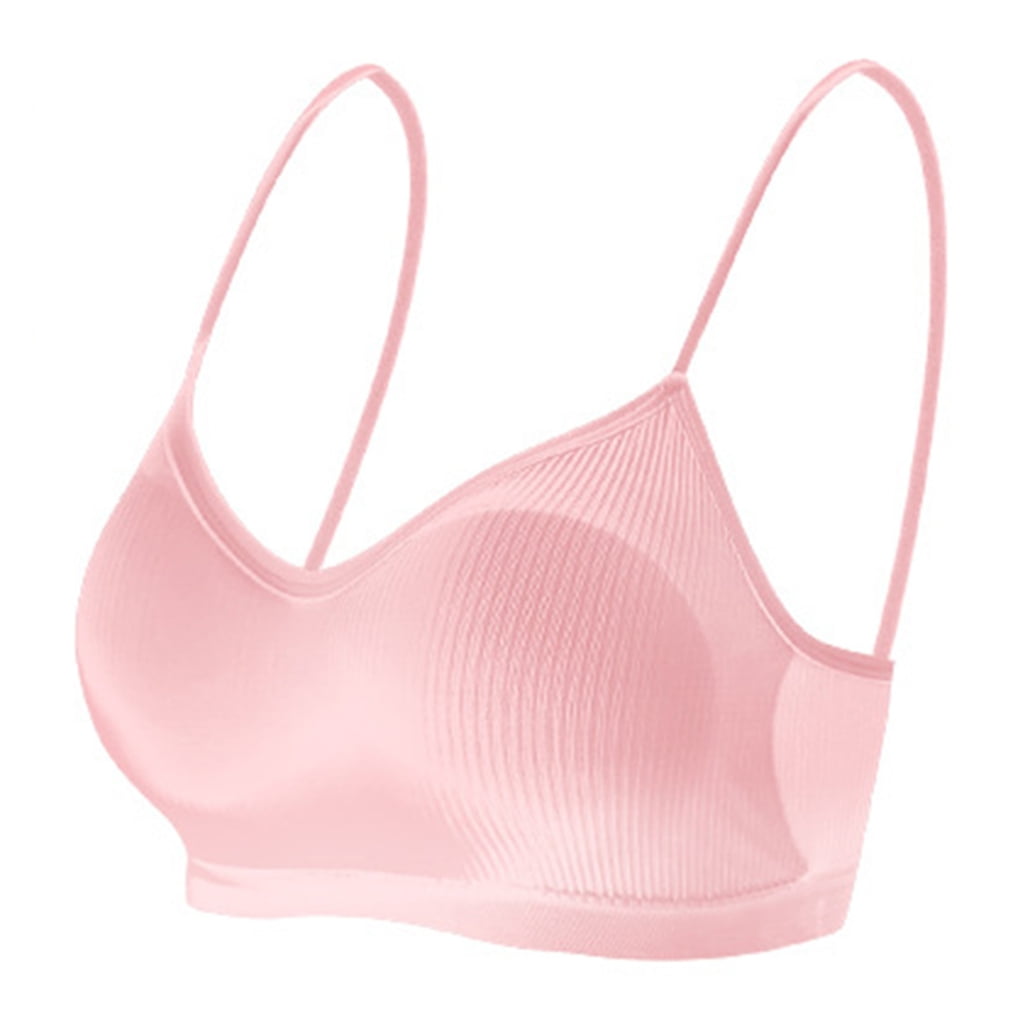 YIGSECU Hygienic Disposable Bra for Women Wireless Padded Spaghetti ...