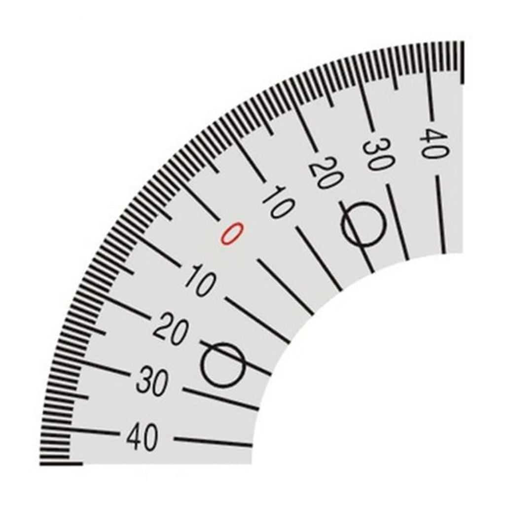 YIGSECU Industrial Grade 45 Degree ArcShape Gauge 45-0-45 Angles Ruler ...