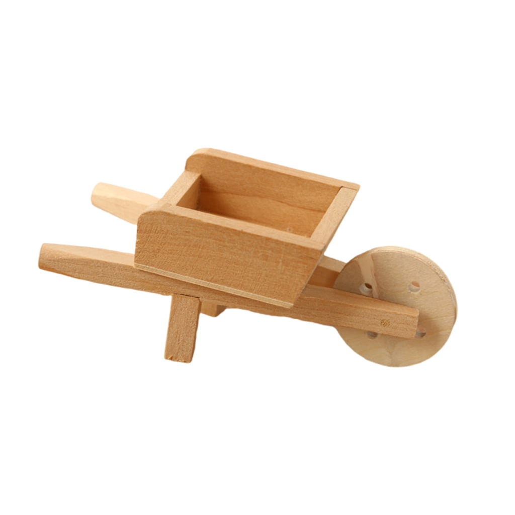 YIGSECU Kitchen Cart Wheelbarrow Miniature Living Room Furniture Model ...