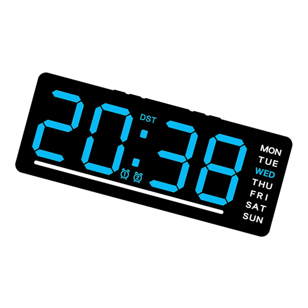 YIGSECU LED Digital Clock Offering 12/24 Hour Format And For Students ...