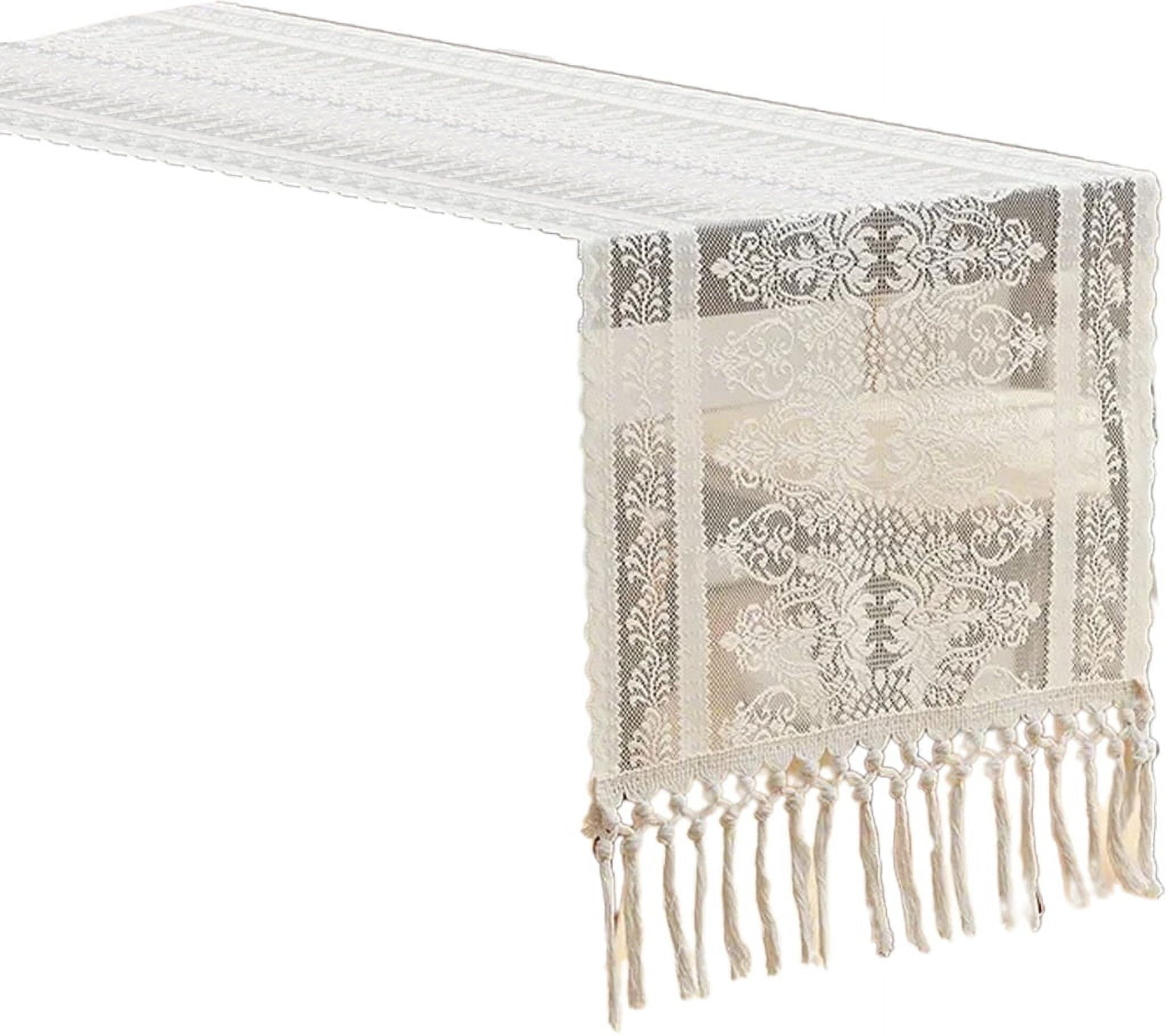 YIGSECU Lace Table Cover Vintagedly with Intricated Embroidery ...