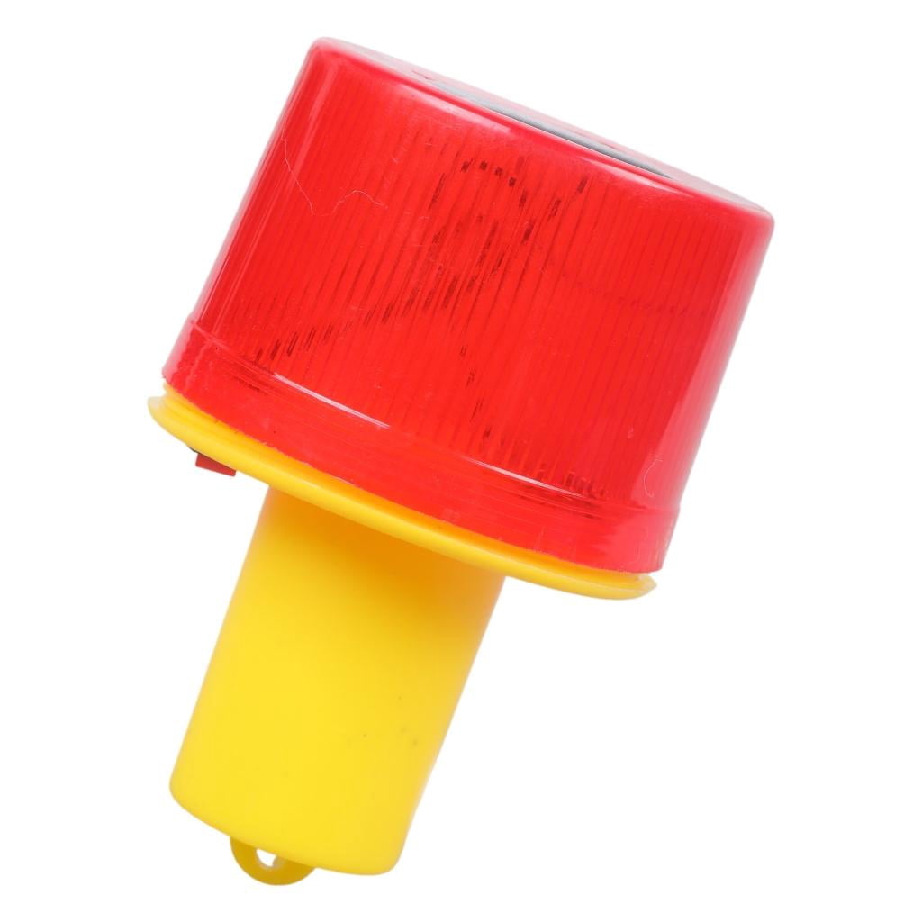 YIGSECU Lamp Solar Powered LED Warning Light Road Traffic Barrier ...