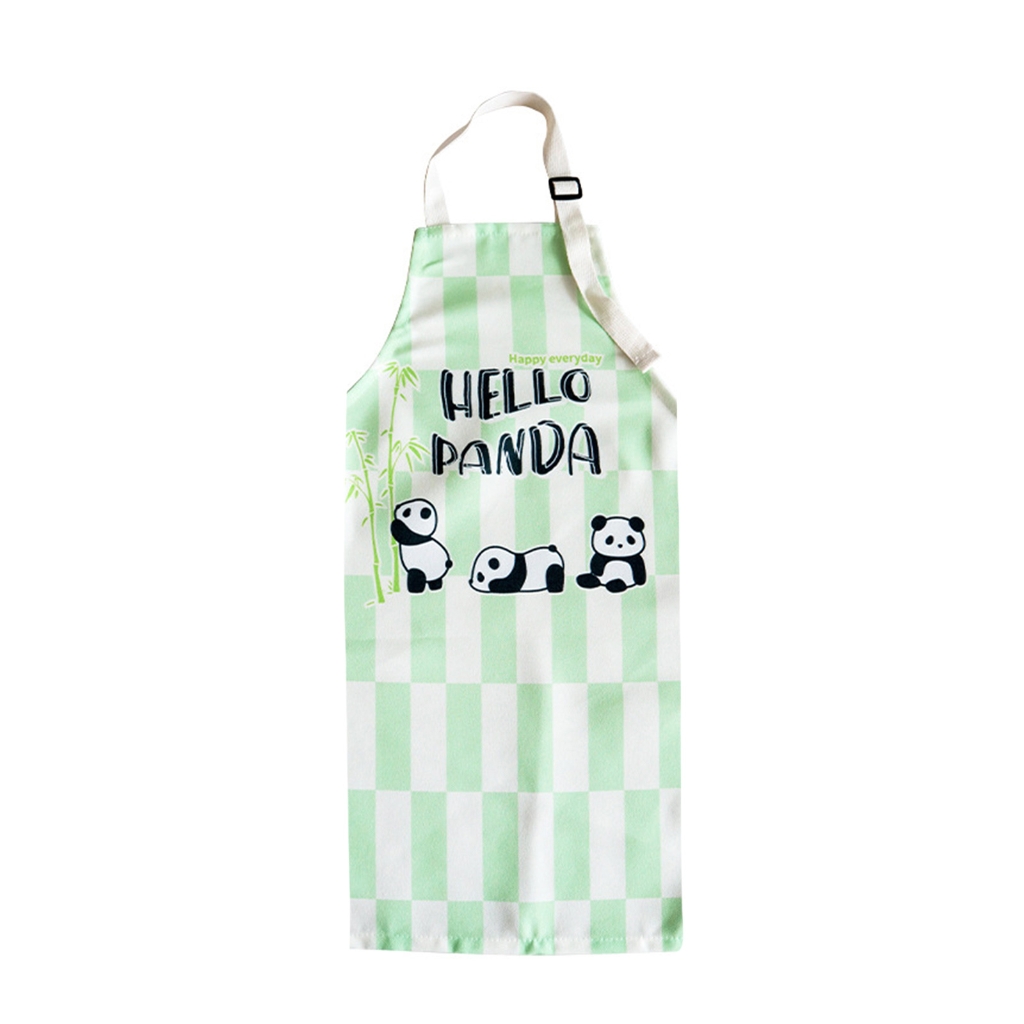 YIGSECU Lovely Panda Apron for Youngsters Kids Art Painting Cooking ...