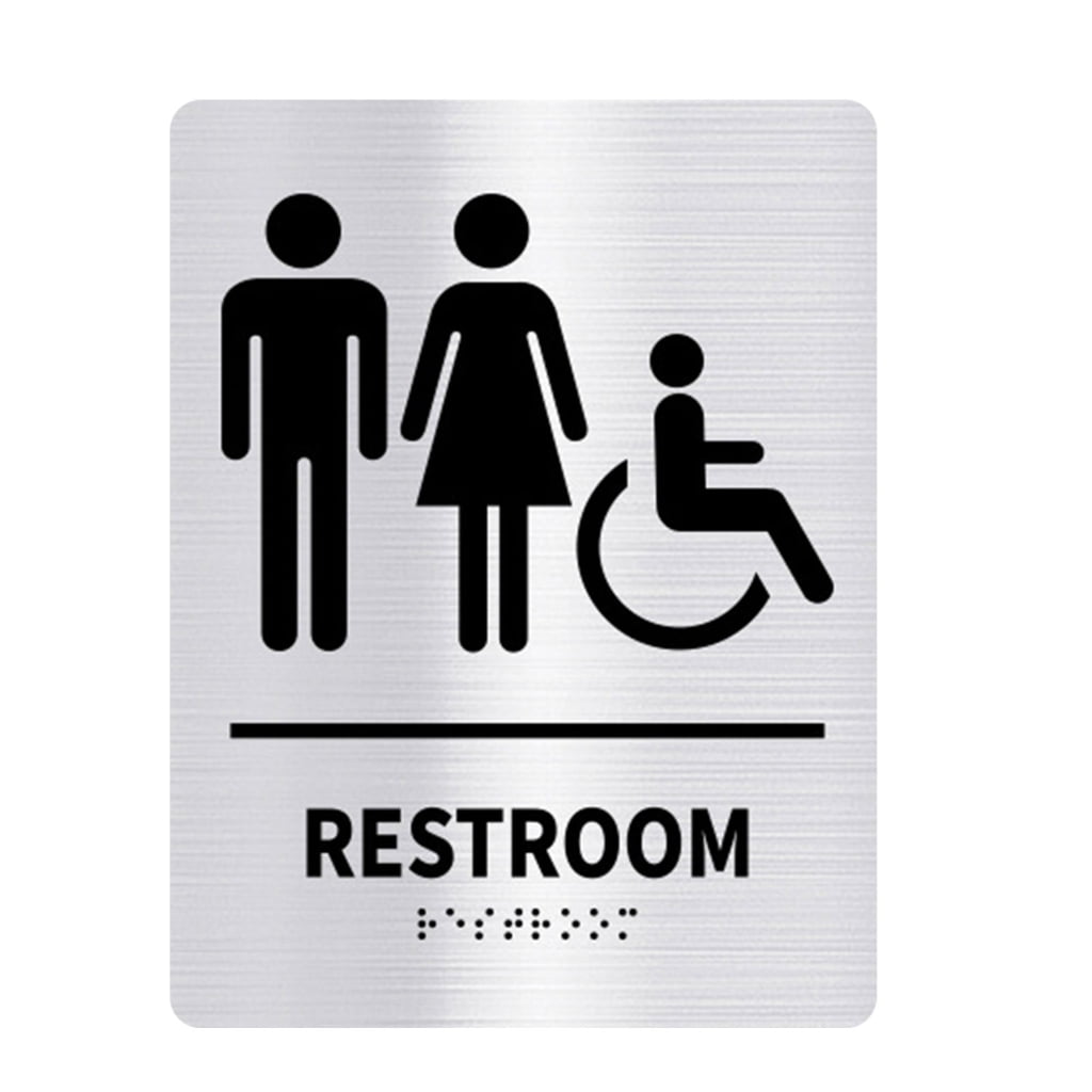 YIGSECU Men Women Unisex Bathroom Sign WCs Toilet Entrance Signs Door ...