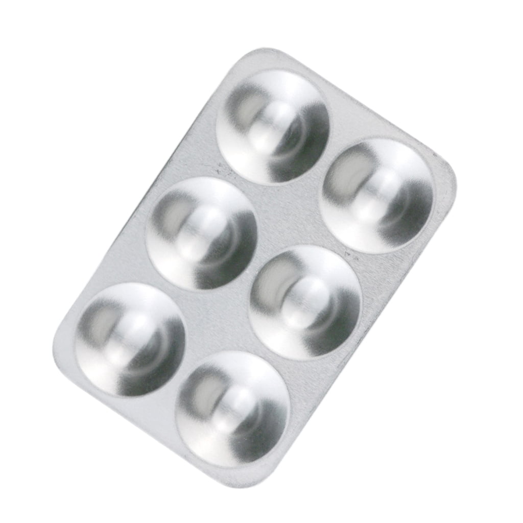 YIGSECU Metal Paint Mixing Palette Round Paint Tray Artist Paint Mixing ...