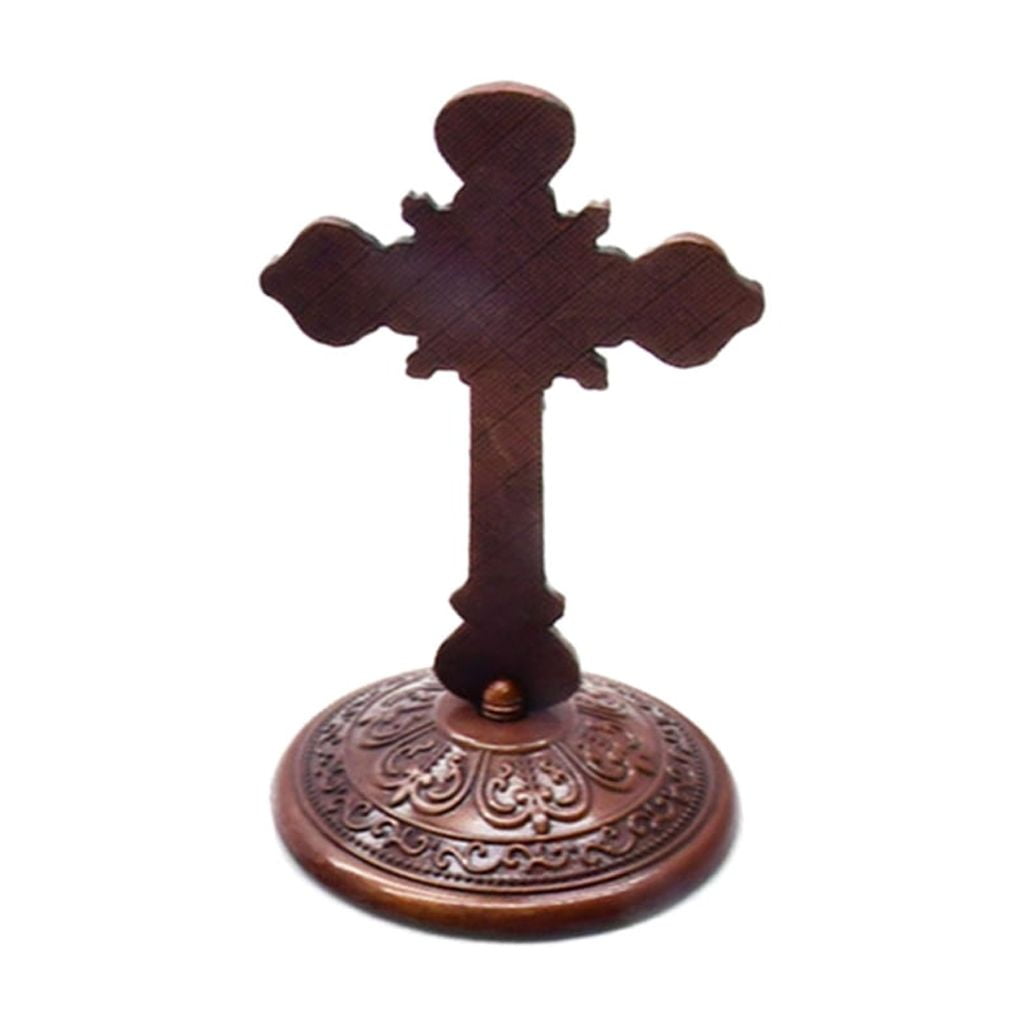 YIGSECU Metal Tables Crucifix CrossModel Christs Statue CrossFigurine ...