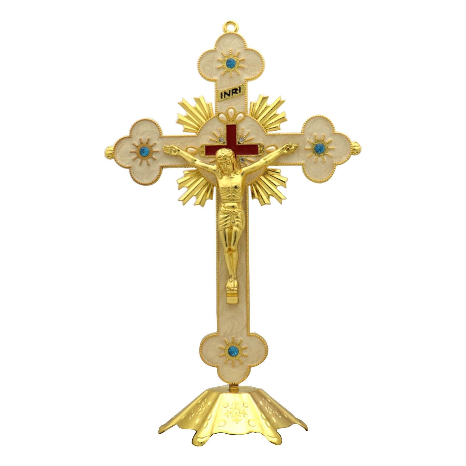 YIGSECU Metal for Figurine Crucified Catholic Art Statue for Home ...