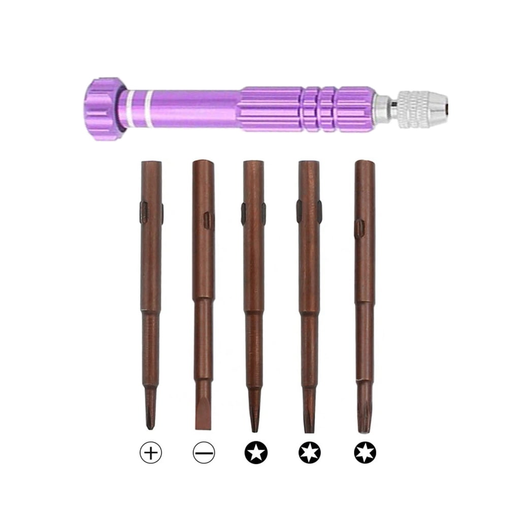 YIGSECU Miniature Screwdriver Kits 5 Interchangeables Heads for ...